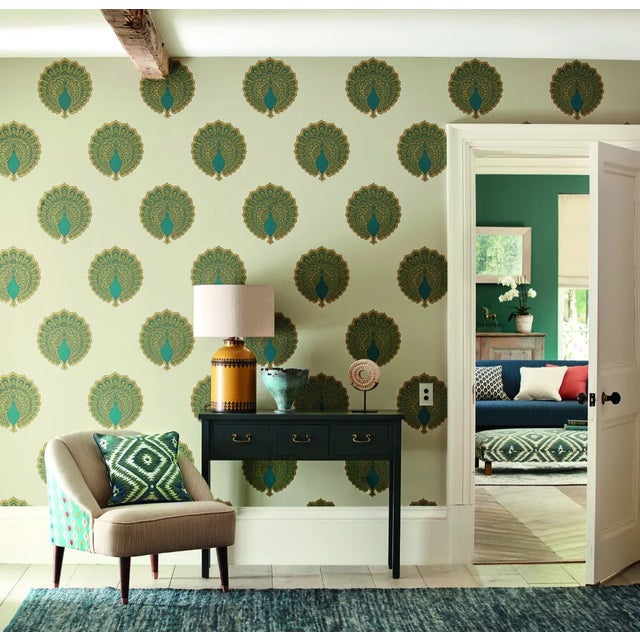 Sanderson Kalapi Wallpaper in Parchment | Chairish