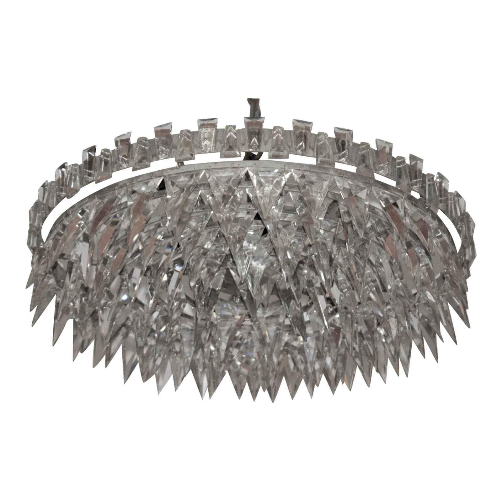Joe Nye for Visual Comfort Spiked Crystal Chandelier | Chairish