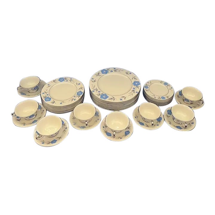 1950s Beatrice by Castleton China Dinnerware Set- 40 Pieces | Chairish