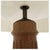 John Saladino Fluted Mahogany Column Lamp | Chairish