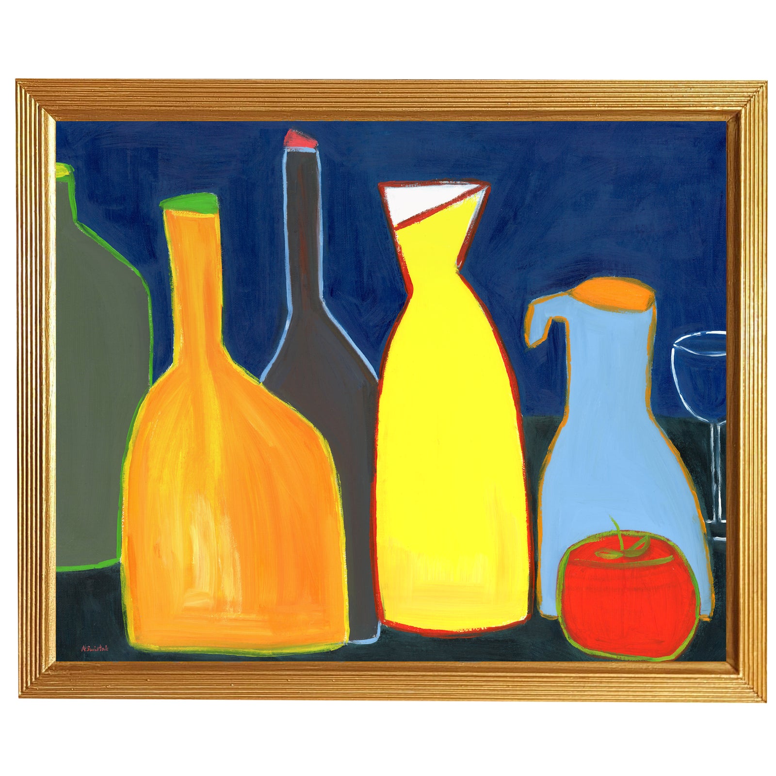 Contemporary Abstract Still Life Painting, a Good Life Oil Painting by ...