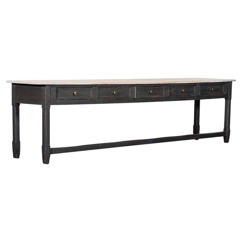 Monumental 19thc French Refectory / Console Table, 1758 | Chairish