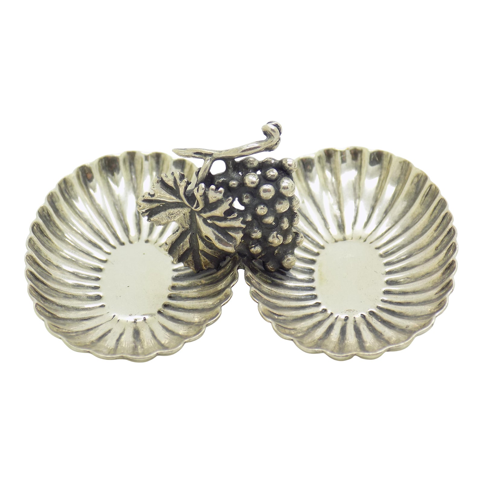 Vintage Italian Handmade Genuine Silver Salt & Pepper Decorative Small ...
