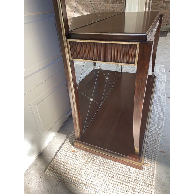 1980s John-Richard Entry Console With Statement Mirror | Chairish
