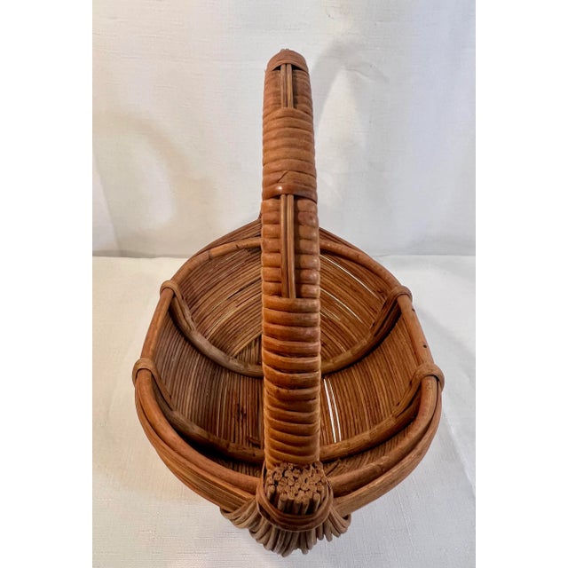 Vintage Late 20th Century BoHo Chic Handmade Bamboo and Rattan Boat ...