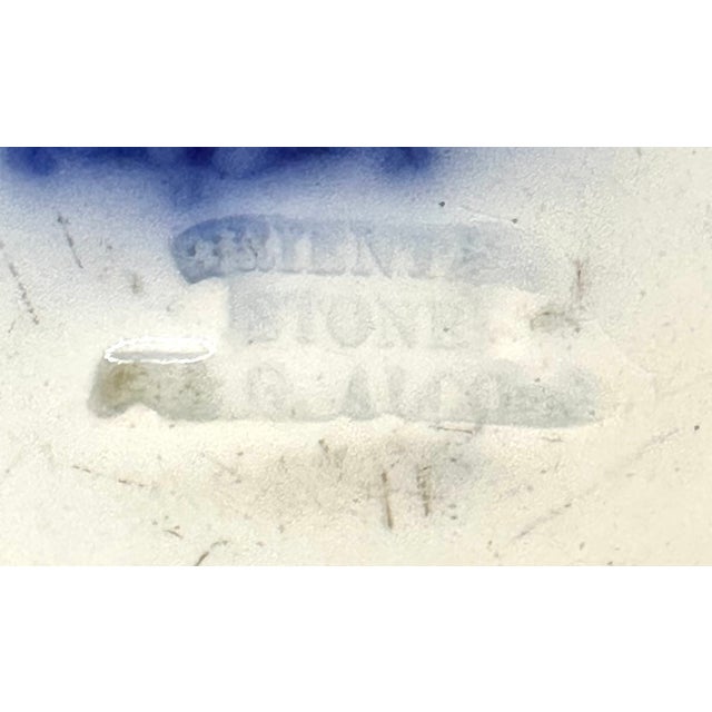 Vintage Flow Blue Plate | Chairish