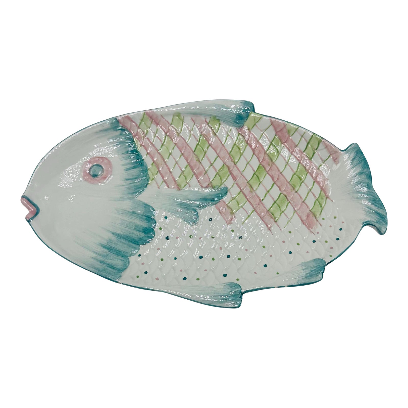 Vintage Italian Fish Serving Plate | Chairish