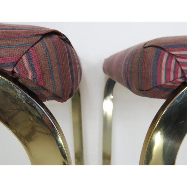 Vintage Brass Plated Cantilever Counter Stools by Cal-Style Furniture ...