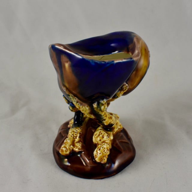 Early Wedgwood Majolica Snail Shell & Coral Salt Cellar, Circa 1872 ...