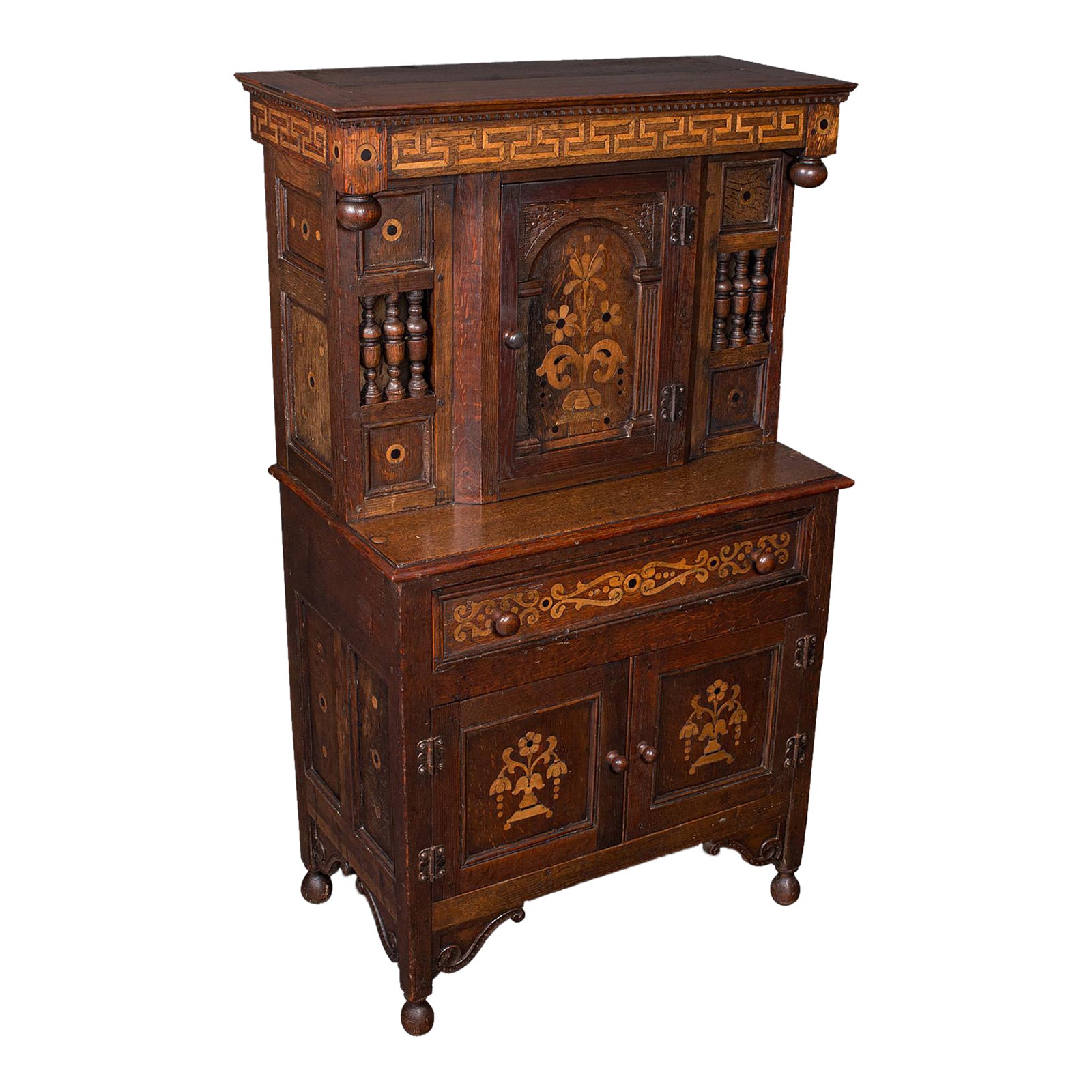 1700's Small Antique Court Cabinet | Chairish
