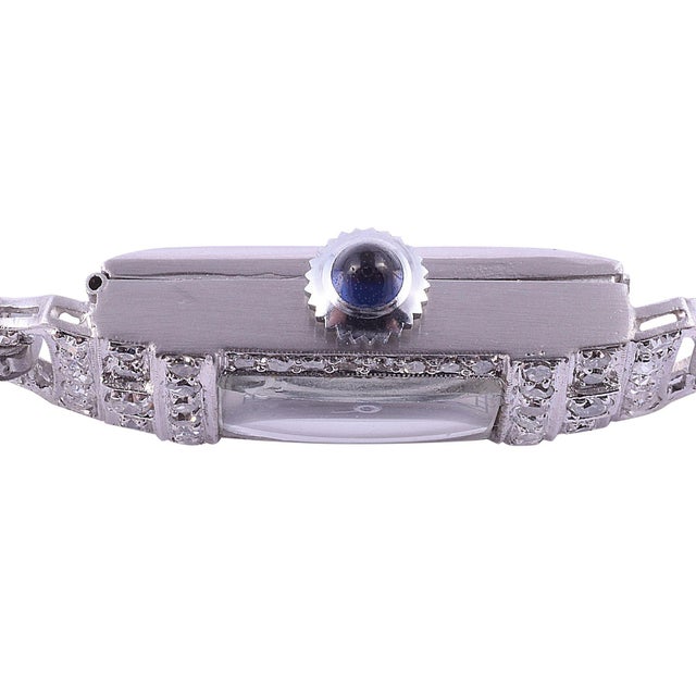 1930s Wyler & Doxa Art Deco Ladies Diamond Platinum Wrist Watch | Chairish