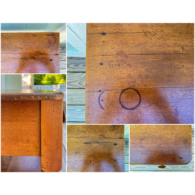 Antique Early 19th Century Southern Solid Chestnut Side Table With ...