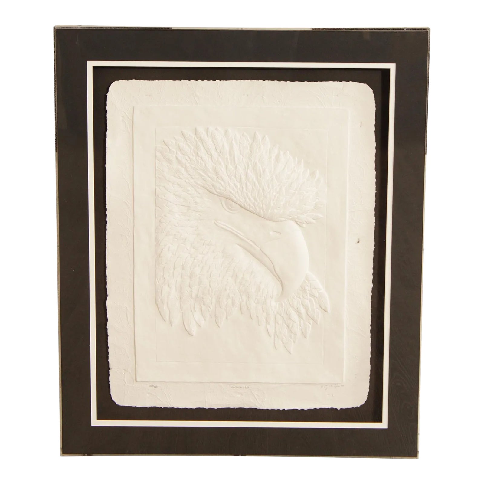 Roy Windfree 'Watchful Eye' Eagle Embossed Print | Chairish