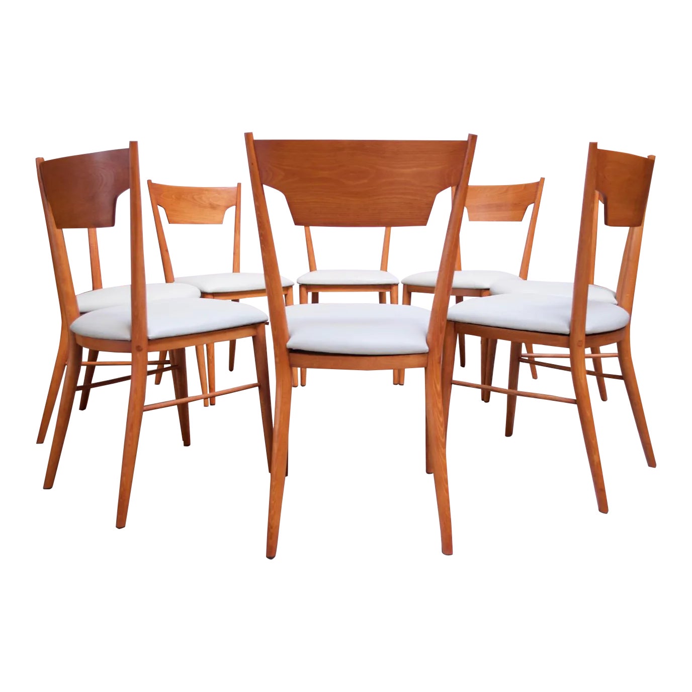 Stained Maple Dining Chairs by Paul McCobb for Perimeter - Set of 8 ...