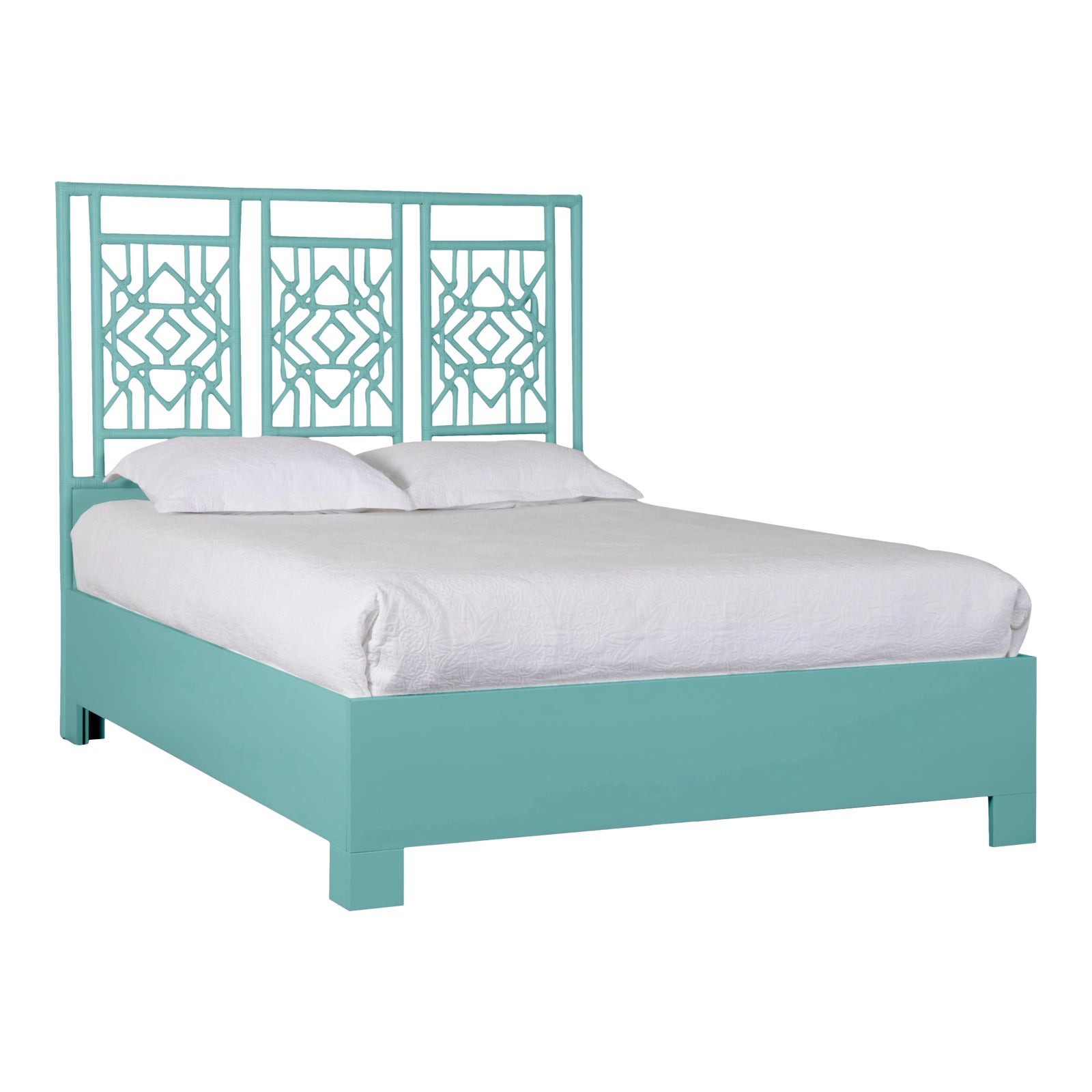 Tulum Bed Queen - Turquoise | Chairish