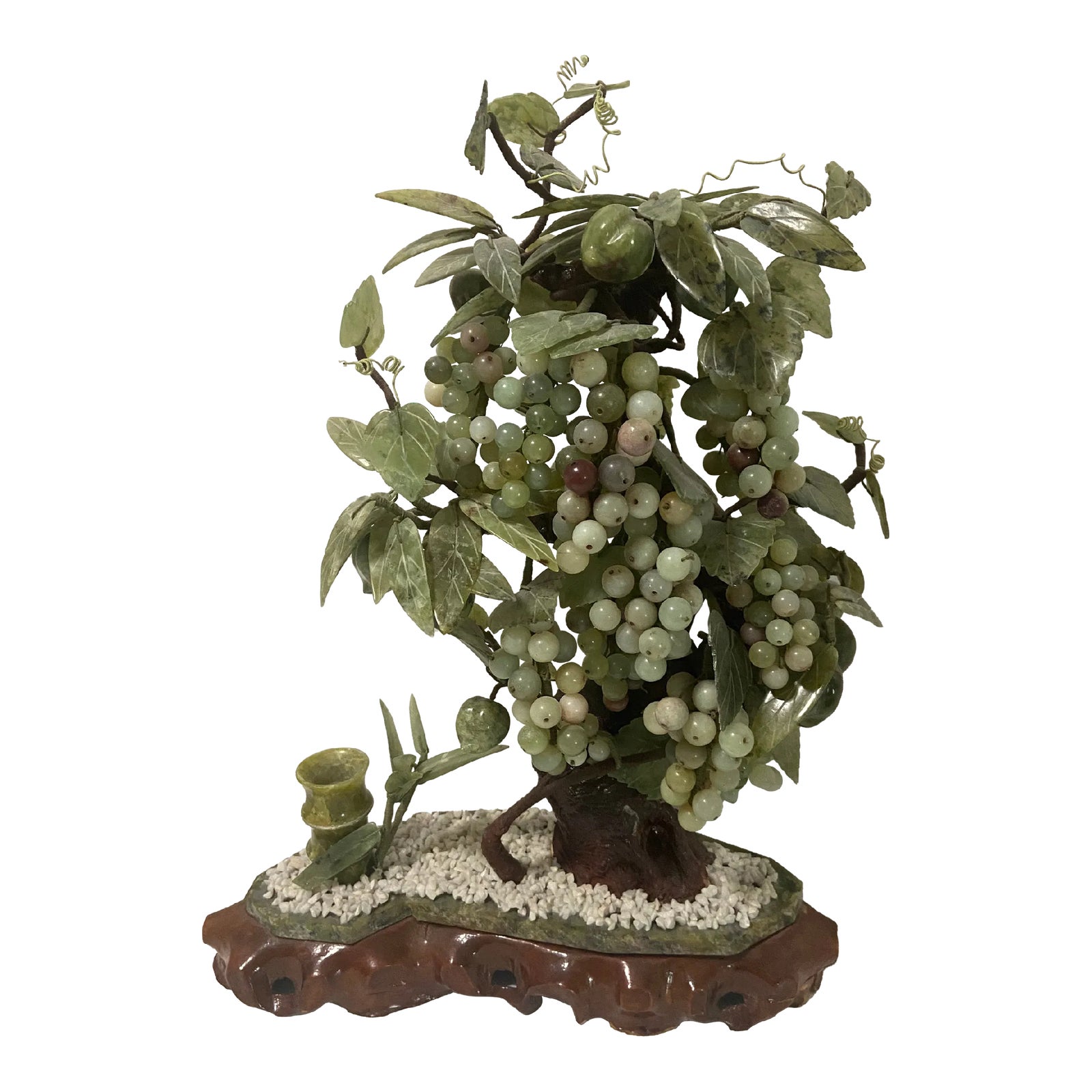 Mid 20th Century Italian Venice Style Glass Grape Vine Tree Sculpture ...