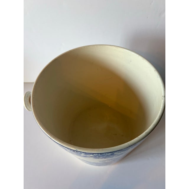 Mid 19th Century Minton Blue and White Slop Pot | Chairish