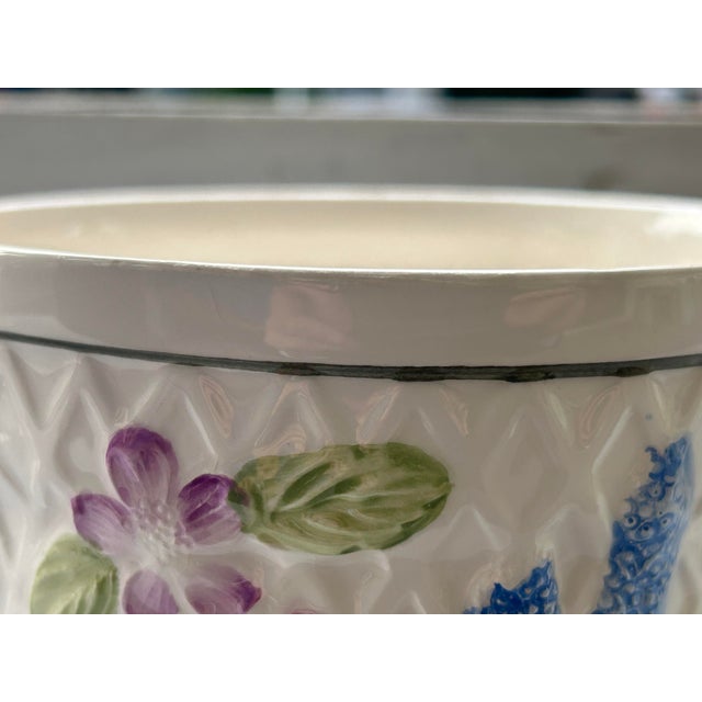 Vintage Floral Cachepot by Ben Rickert | Chairish
