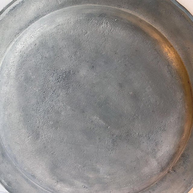 American Pewter Single-Reed Charger Plate | Chairish