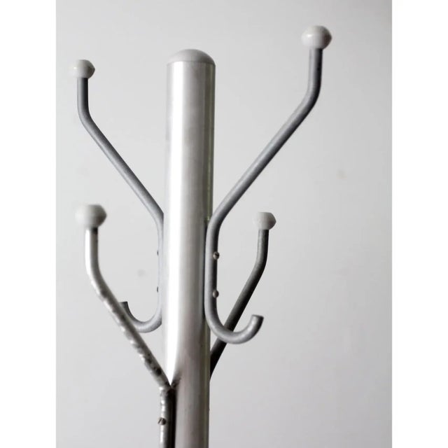 Mid Century Aluminum Coat Rack | Chairish