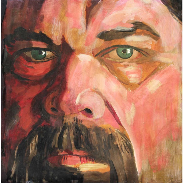 2007 Contemporary Realist Chuck Close Style Magnified Self Portrait ...