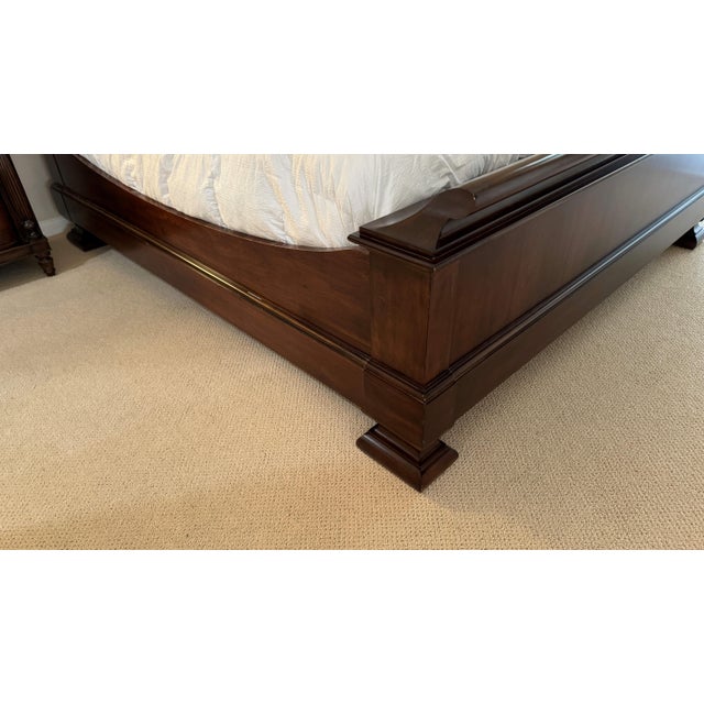 Bernhardt Smithsonian Collection King Size Sleigh Bedrame | Chairish