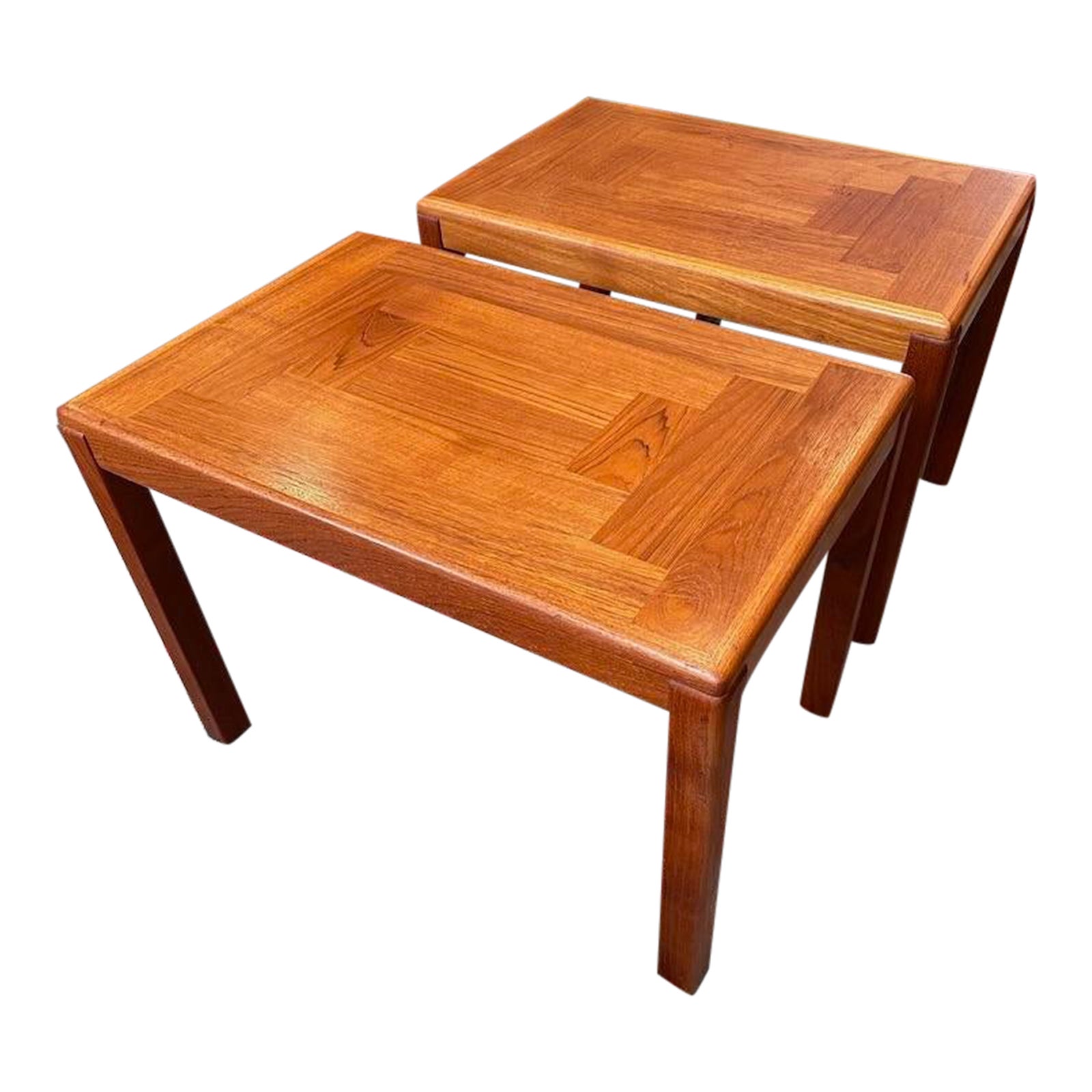Pair of Teak Vejle Stole Side Tables – Denmark | Chairish