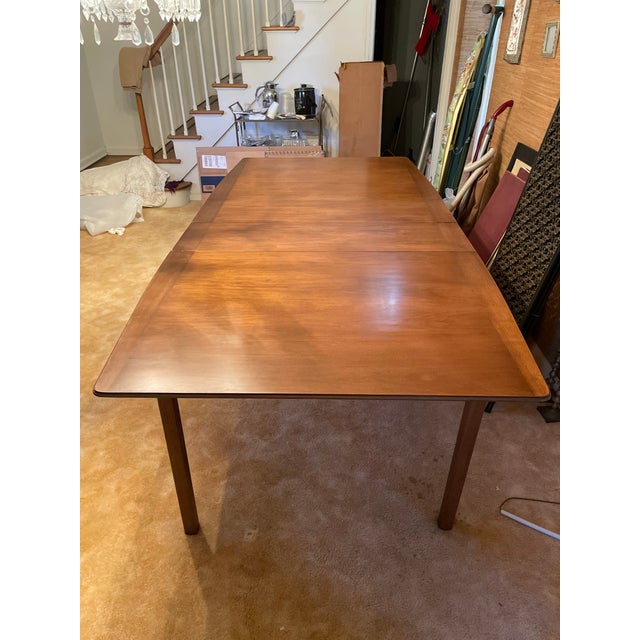 Vintage Mid-Century Modern Surfboard Style Walnut Dining Table With ...
