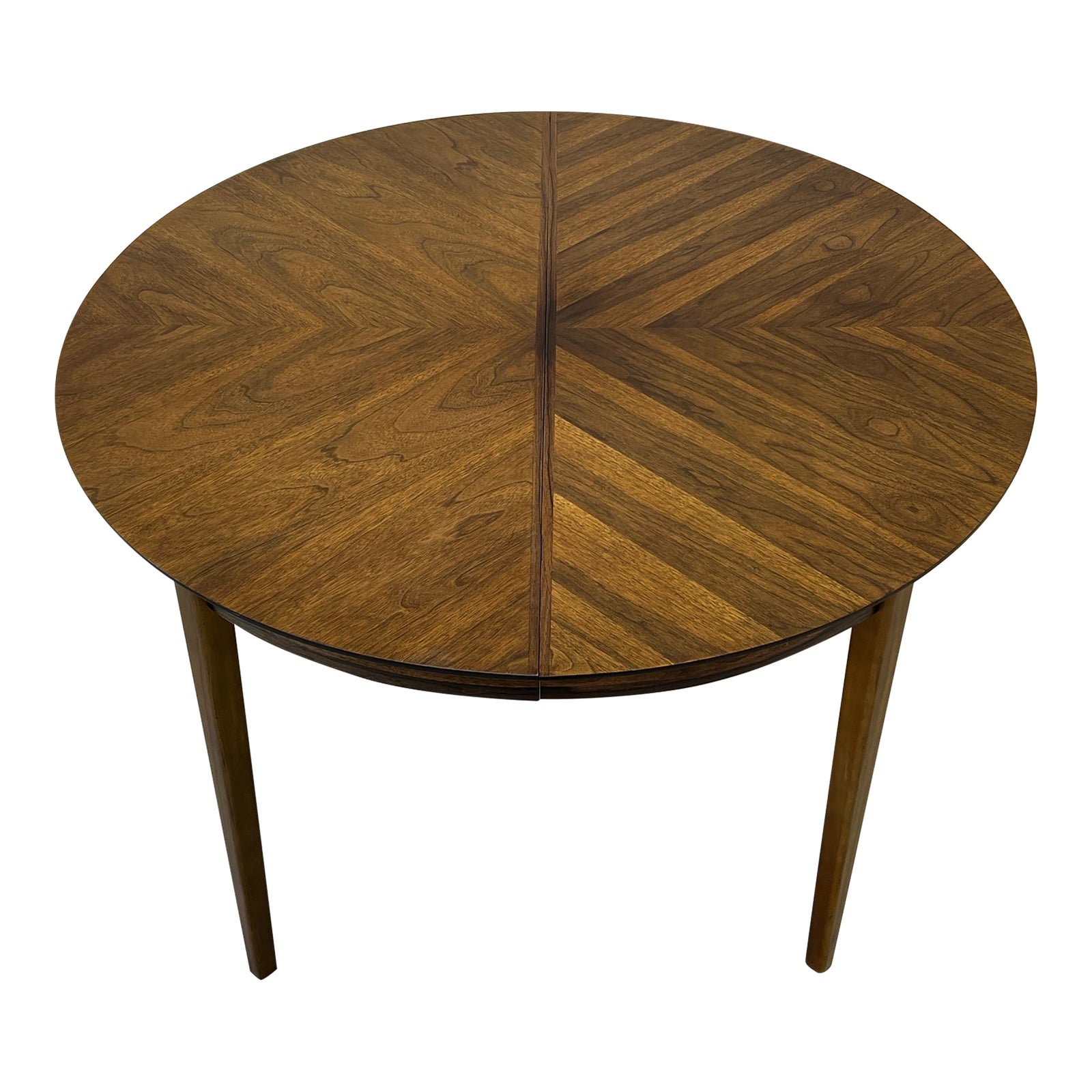 Mid-Century Modern Walnut Dining Table W/3-Extensions & Table Pads ~ by ...
