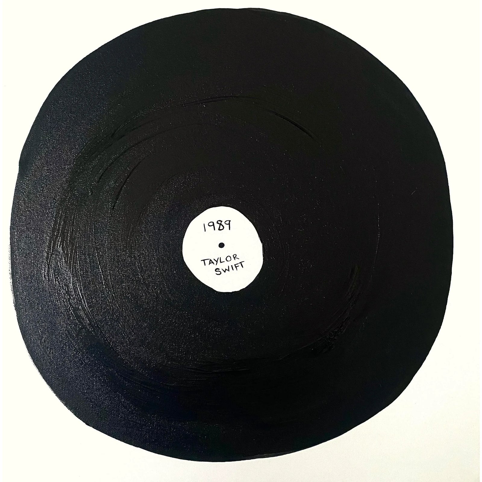 Abstract Vinyl Record Painting, 1989 by Taylor Swift | Chairish