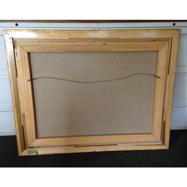 1990s Howard Behrens Framed Original Oil Painting on Canvas | Chairish