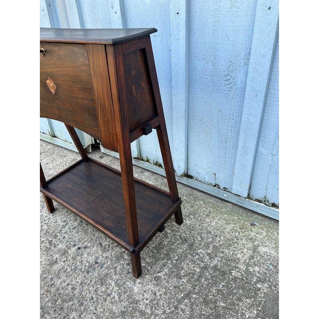 Antique 19th Century Art Craft Style Metamorphic Side Table | Chairish