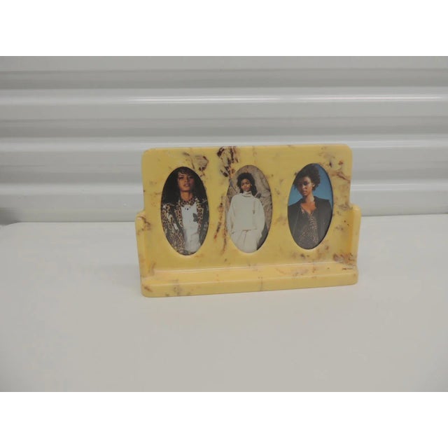 Vintage Art Deco Style Bakelite Picture Triple Picture Frame | Chairish