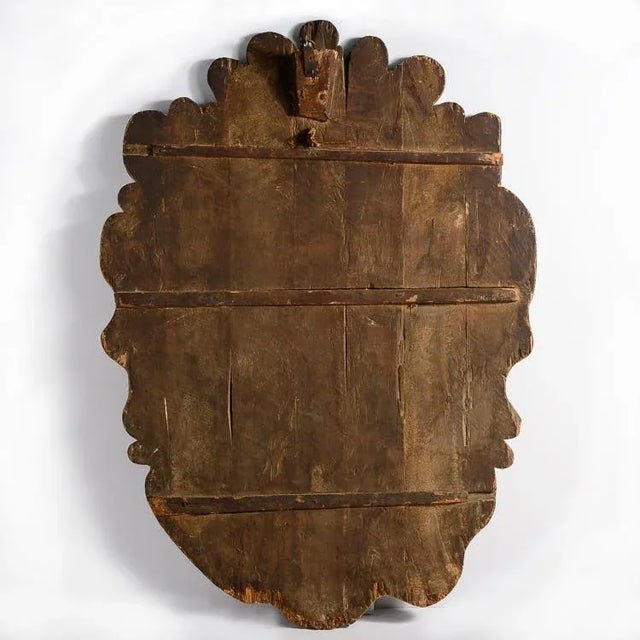 Italian Armorial Shield Coat of Arms, Large Hand Painted Wood, 18Th.C ...