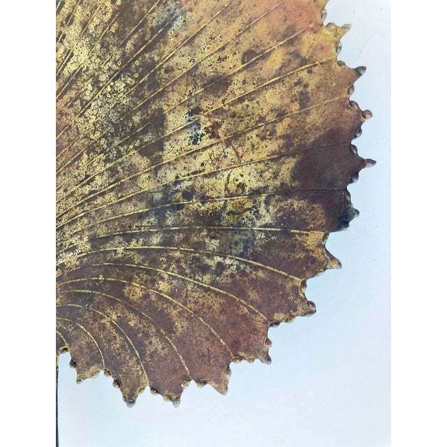 Bronze Leaf Centerpiece Sculpture #8 | Chairish