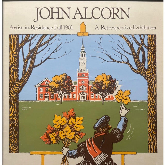 Rare John Alcorn Dartmouth College Artist in Residence Signed ...