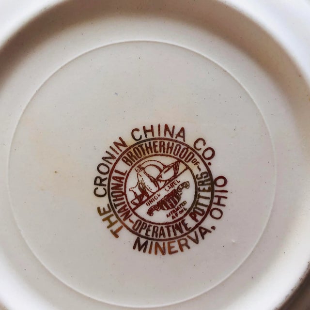 Vintage Cronin China Company Floral Design Bread Plates- Set of 4 ...