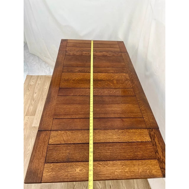 Antique Expanding Pub Kitchen Table Barley Twist Box Framed Legs Rare ...