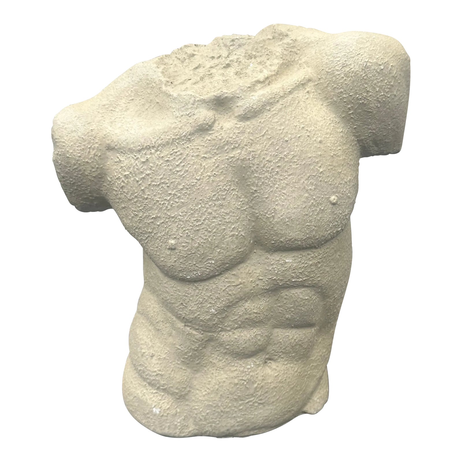 Plaster Torso of a Man | Chairish