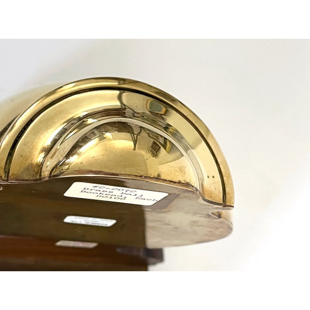 Sarreid Finial Brass and Wood Bookends | Chairish