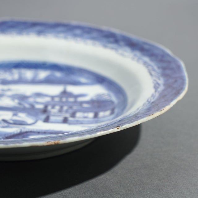 Chinese Canton Porcelain Rim Soup, C. 1820 | Chairish