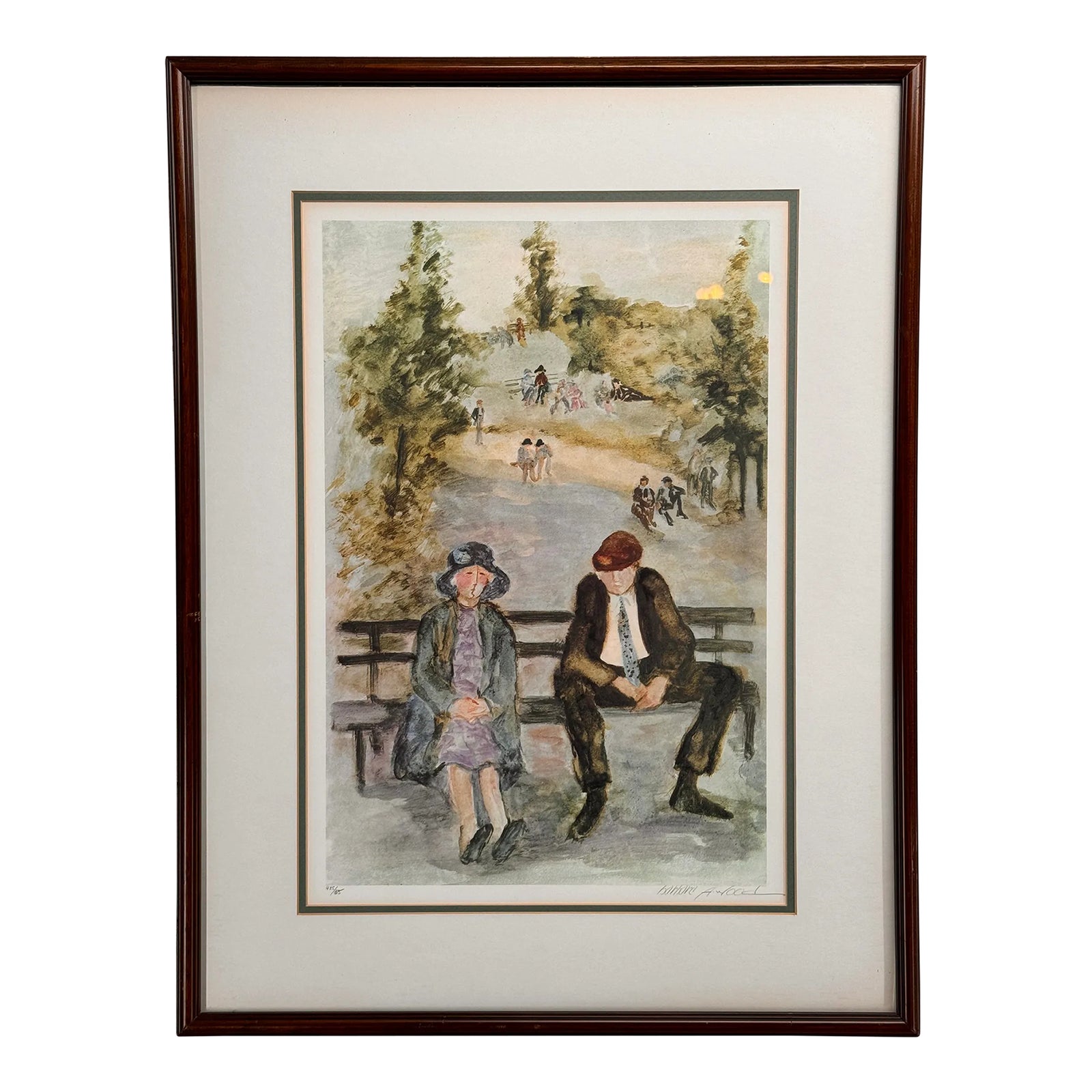 Ben and Pearl, Barbara A. Wood, Print, Signed 485/875 | Chairish