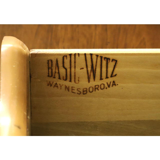 Basic Witz Mid 20th Century Pecan Mediterranean Style China Cabinet ...