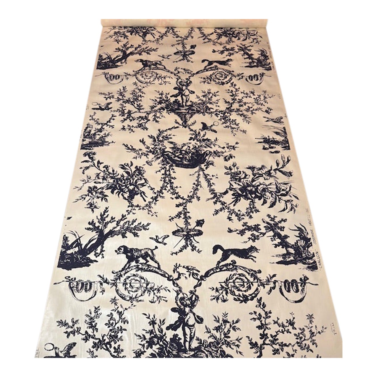 1960’s Vintage Wallcovering Black and White With Moire Back. Josephine ...