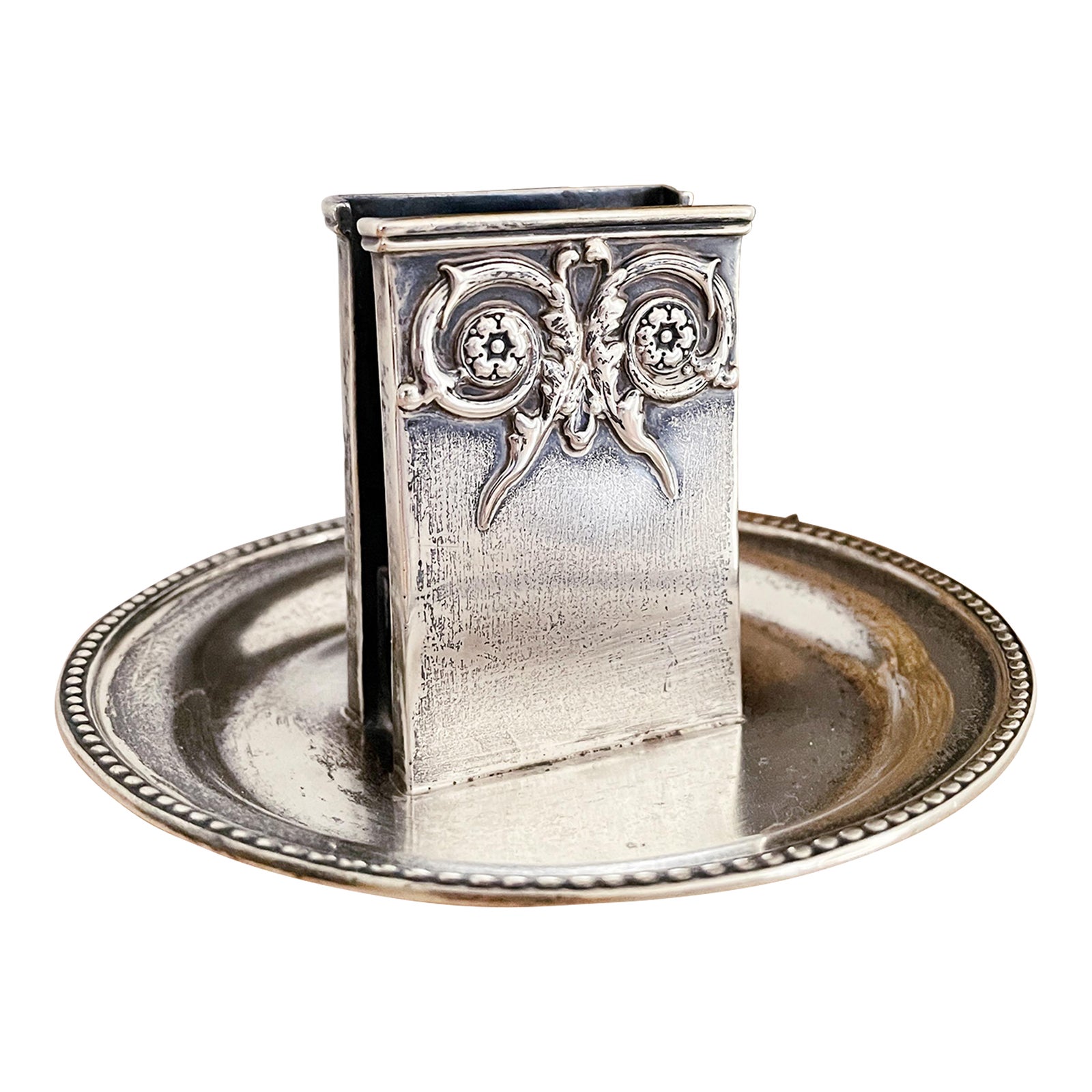 Antique Tiffany and Co Sterling Silver Matchbox Holder | Chairish