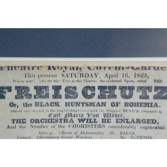 Antique 1825 & 1837 Theatre Royal Covent Garden Drury Lane Flyer Promo Ads | Chairish