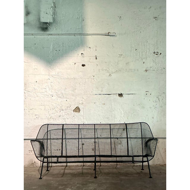 Vintage Wire Mesh “Sculptura” Sofa After Russell Woodard | Chairish