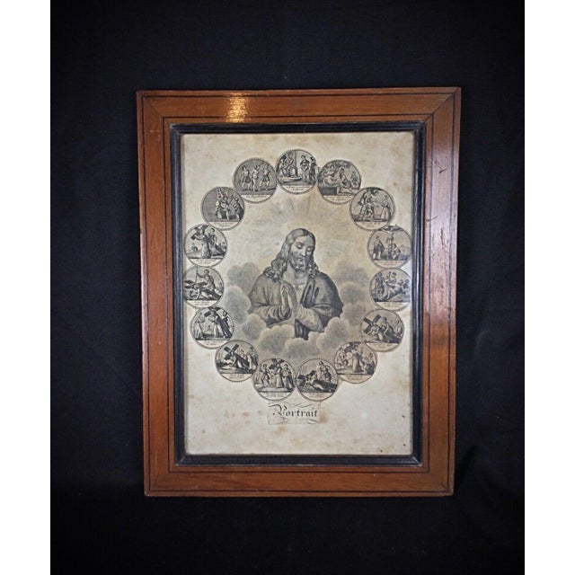 Early 20th Century Vintage Lithograph: Chronology of the Death of Jesus ...