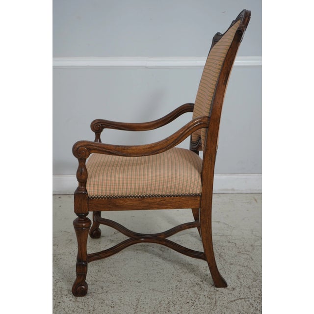 Set of 8 Continental Style Upholstered Dining Room Chairs | Chairish