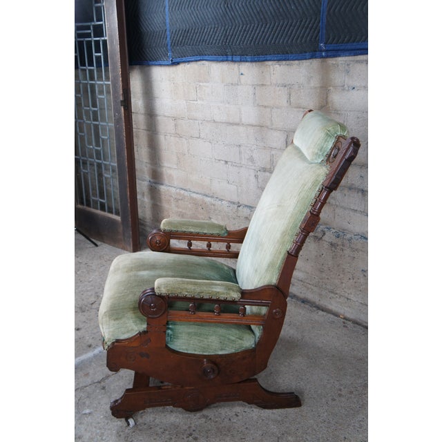 Late 19th Century Antique Victorian Eastlake Walnut Platform Parlor ...